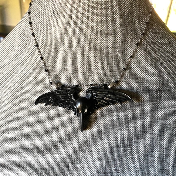Couture Beginnings | Jewelry | Gothic Black Crow Raven Choker Necklace ...